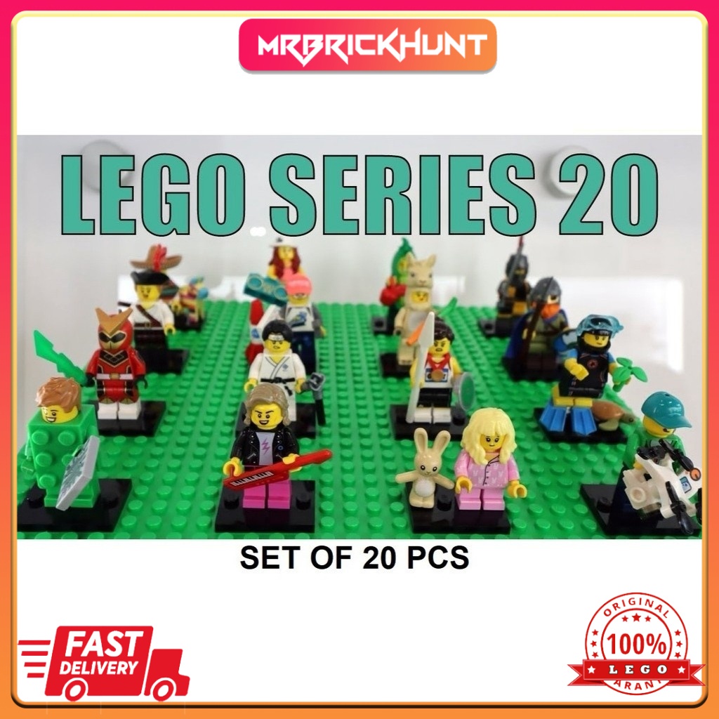 [MrBrickHunt] Lego 71027 Minifigures Series 20 Complete Set - 20 Pcs | Block Toys | | Shopee ...