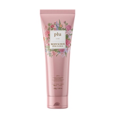 [Plu] Body Scrub Pink Floral 200g | Shopee Malaysia