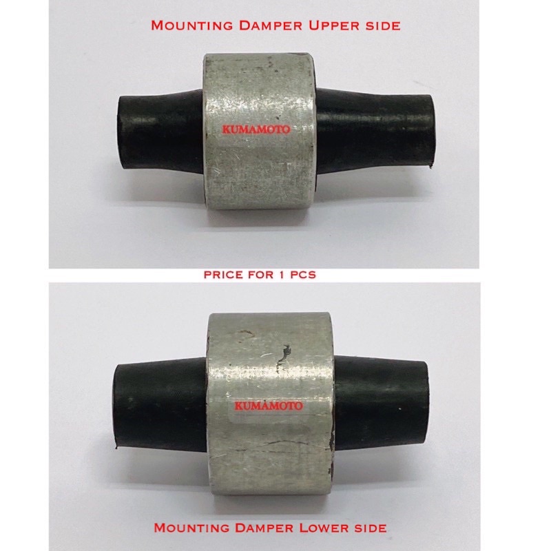 KUMAMOTO Mount Damper Upper and Lower For YAMAHA 40J 2 Stroke Outboard ...