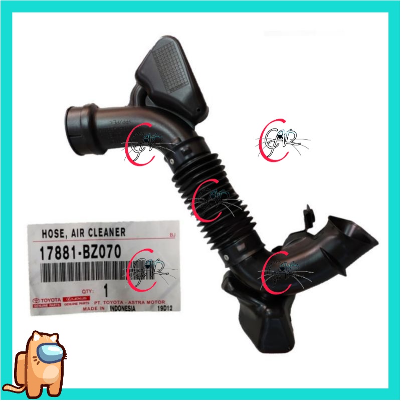 AIR CLEANER HOSE (ORIGINAL) TOYOTA AVANZA 1.5 F601 F602 F651 (17881-BZ070) INTAKE HOSE AIR HOSE ...