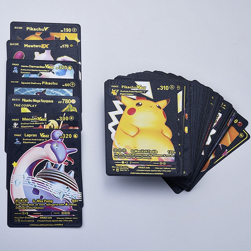 Spanish Version Original Gold Black Silver Pokémon Cards Charizard ...