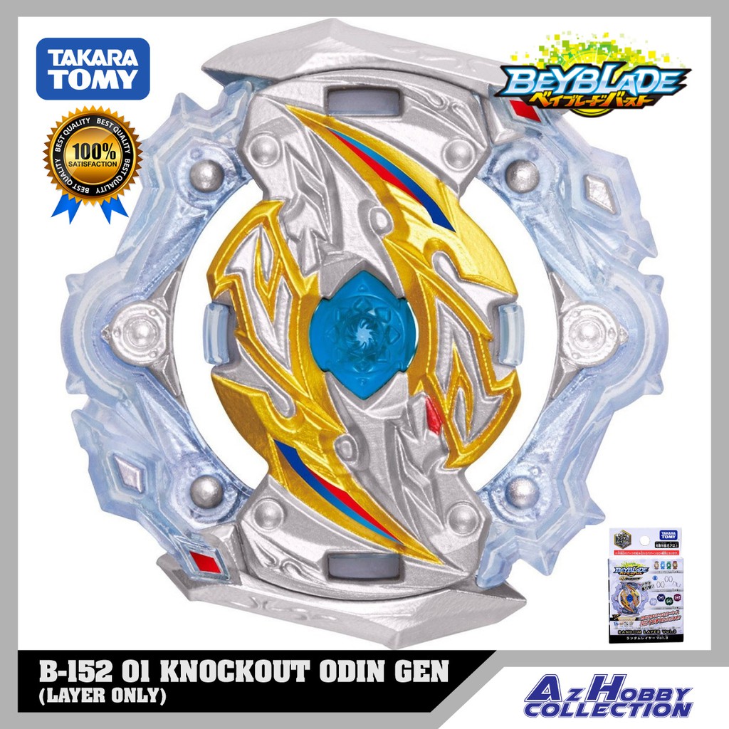 [NEW] Original Takara Tomy Beyblade BURST GT B-152 01 Knockout Odin Gen ...