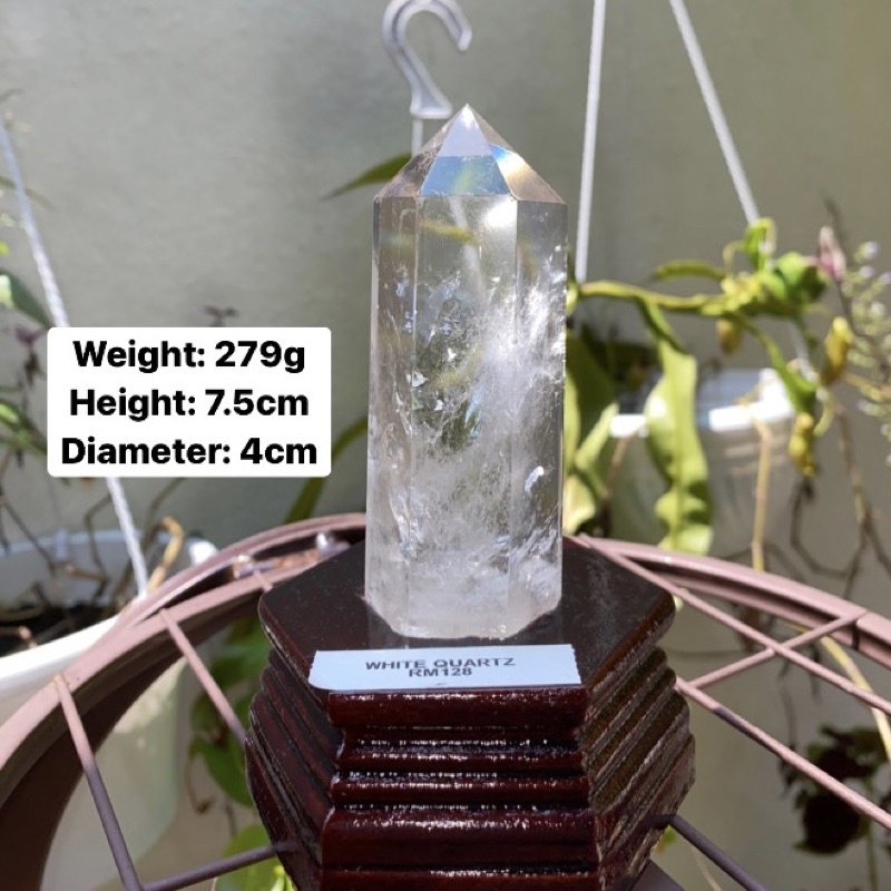 Natural White Quartz Pointer, Home Decoration, Cleansing Crystal ...