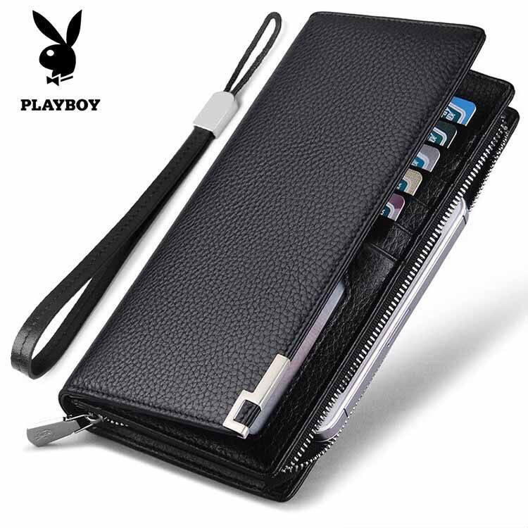 Fashion Men's Long Wallet Leather Wallet for Men Smart Wallet Card ...