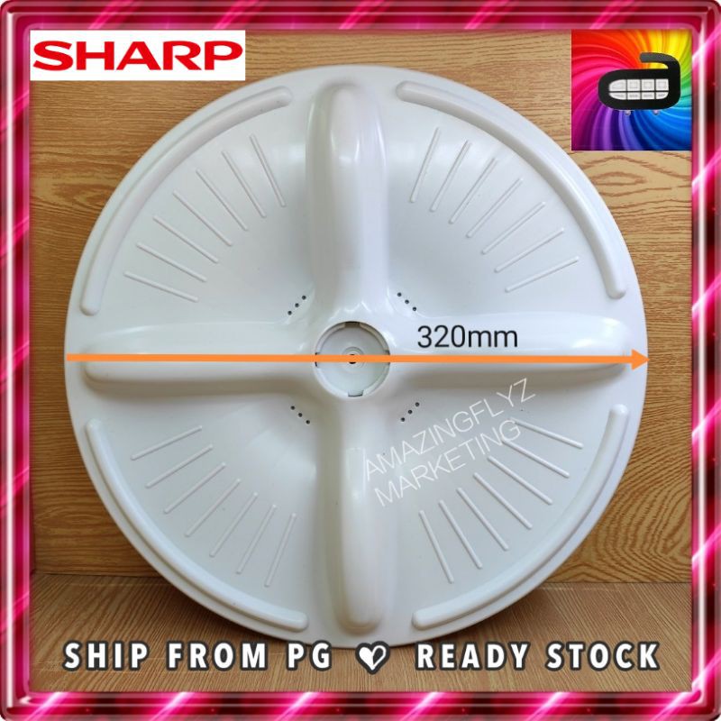 Spare Part SHARP Washing Machine Pulsator 320mm 10z(gear) | Shopee Malaysia