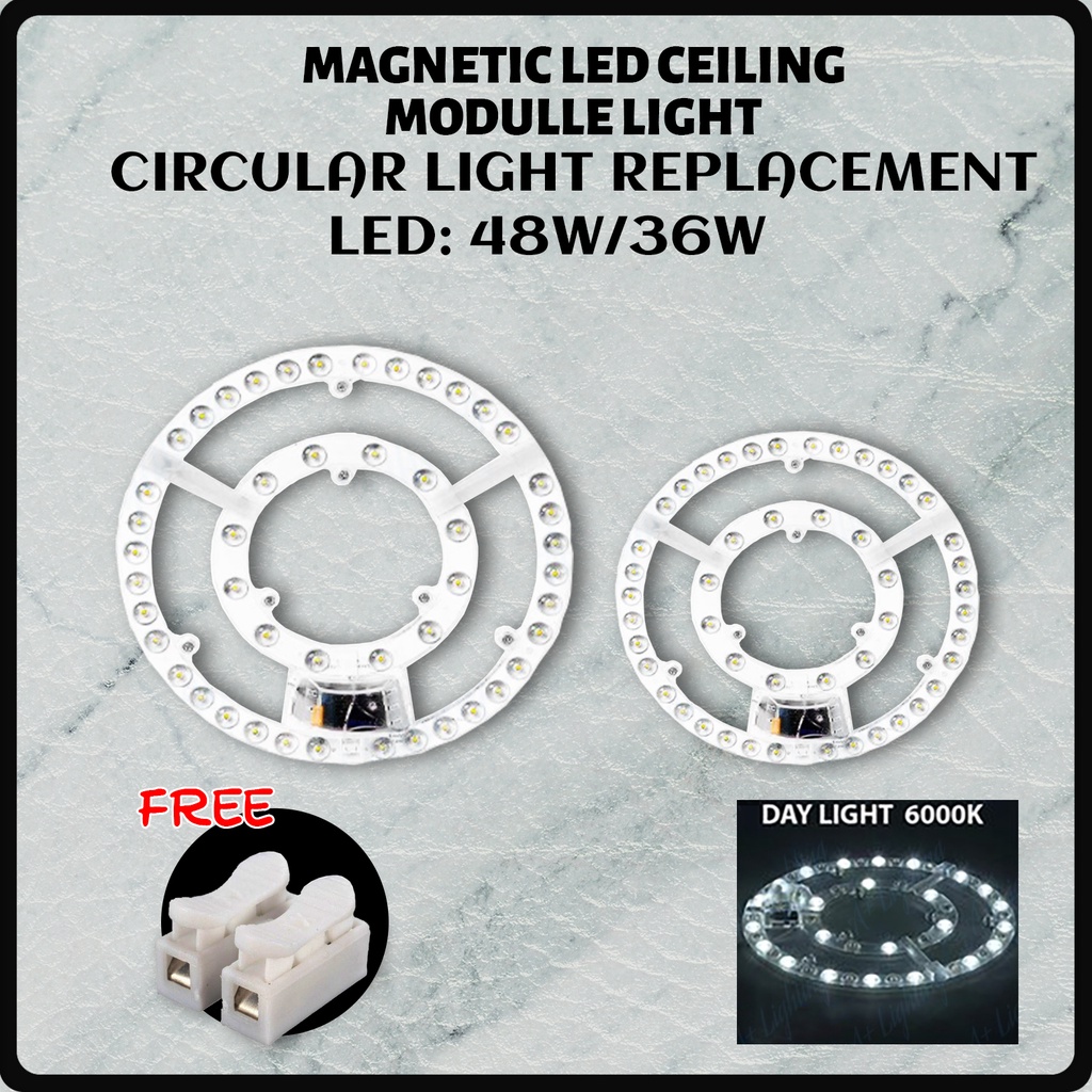36W/48W ROUND LED MAGNET MODULE LIGHT CIRCULAR TUBE REPLACEMENT ...