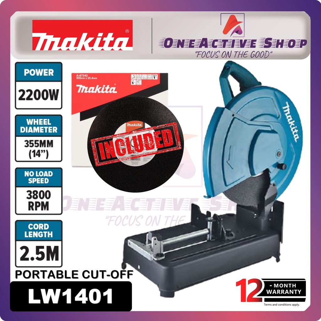 MAKITA Portable Cut Off Saw (14") LW1401 - 1 Year Warranty ( MAKITA ...