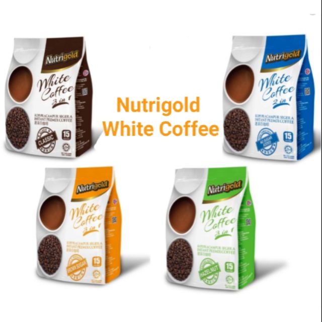 Nutrigold White Coffee (Hazelnut/ Classic/No sugar/Brown sugar ...