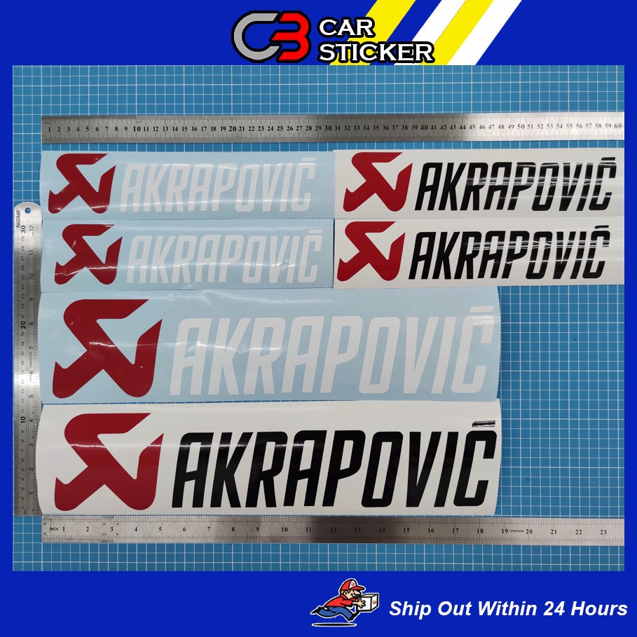 AKRAPOVIC STICKER / CS617 | Shopee Malaysia