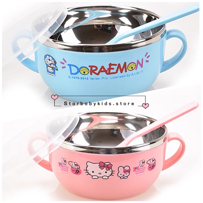 Ready Stock Kids Children Bowl Cartoon Hello Kitty Bowl Doraemon ...