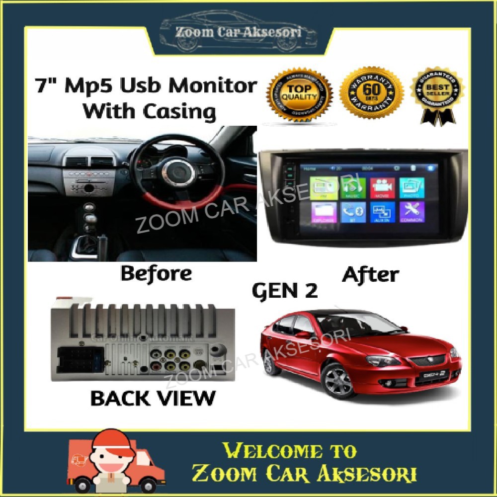 Proton GEN 2 7" MONITOR Touchscreen MP5Usb Bluetooth Radio Plug&PLAY ...