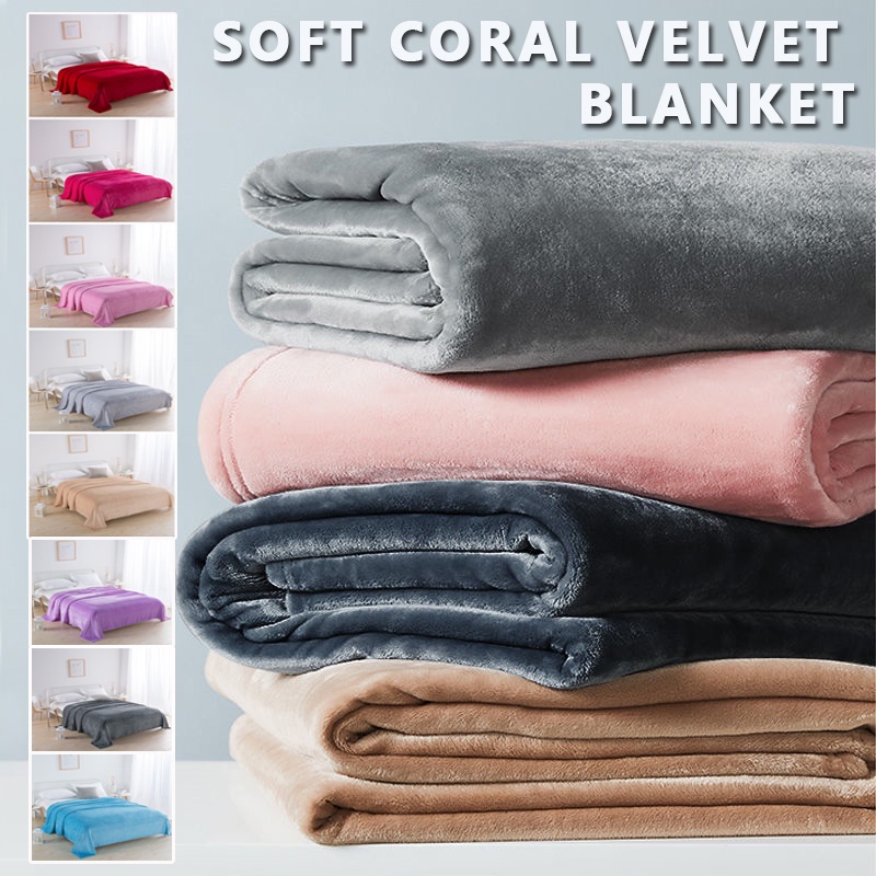 Selimut Microfiber Blanket Fluffy Flannel Soft Super Soft Warm and ...