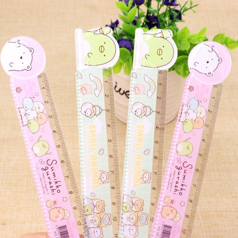 Sumikkogurashi 15cm wavy line ruler 15cm ruler cartoon ruler student ...