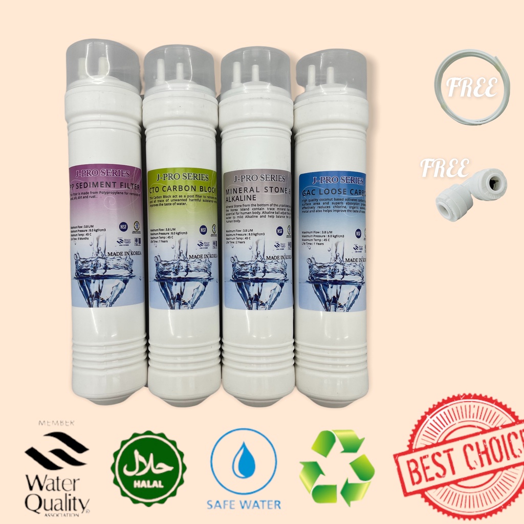 Korea Halal Water Filter 11"- 4 Stage J Pro Filter Cartridge ...