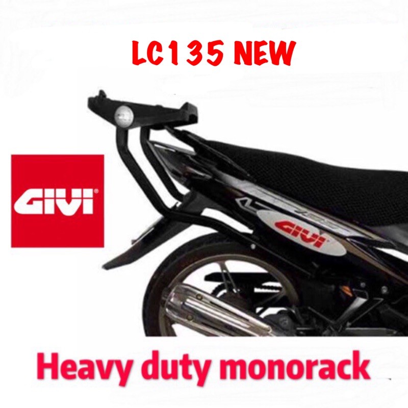 ORIGINAL GIVI HEAVY DUTY RACK YAMAHA LC 135 NEW ES LC135 II V2-V6 ...