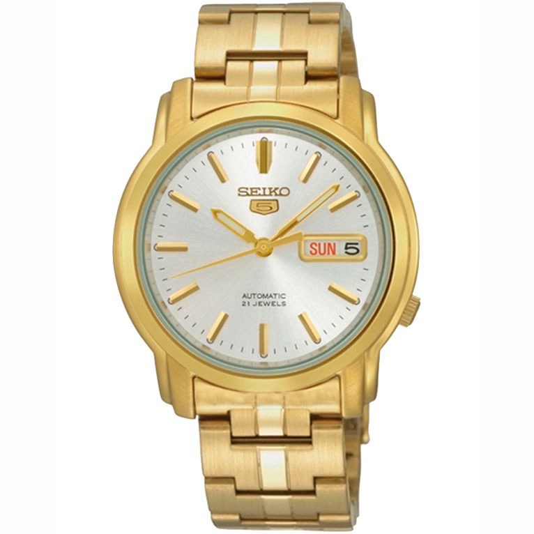 SEIKO 5 MECHANICAL AUTOMATIC GENTS GOLD PLATED * SNK366K1 / SNKE56K1 ...
