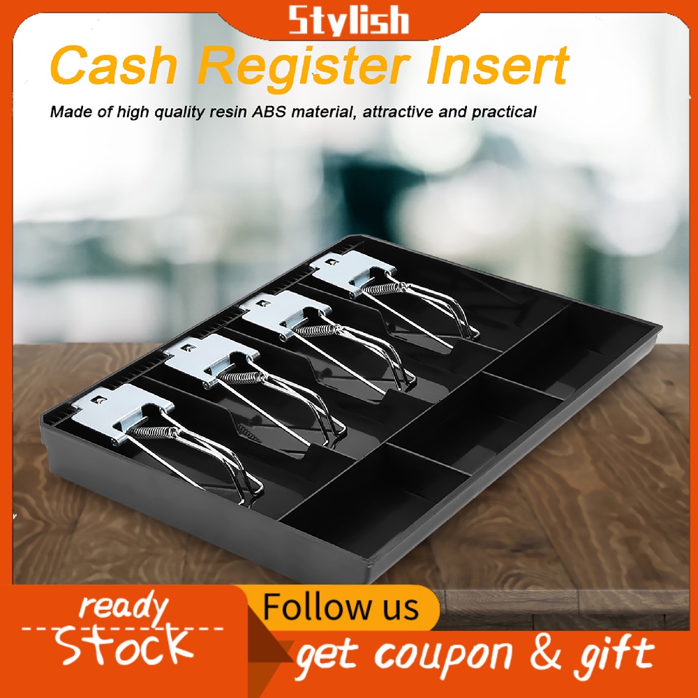 Cash Drawer Register Insert Tray Cashier with Metal Clip | Shopee Malaysia