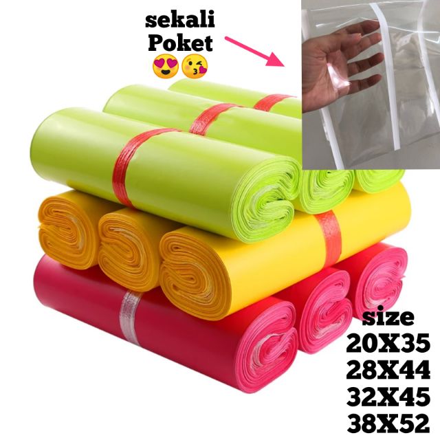 plastik pos barang serta poketcourier bag with pocket plastik Poslaju ...