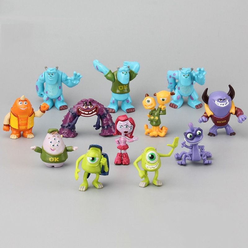 12 Engaging Pcs Monsters University Sully Mike Anime Figurine Set For ...