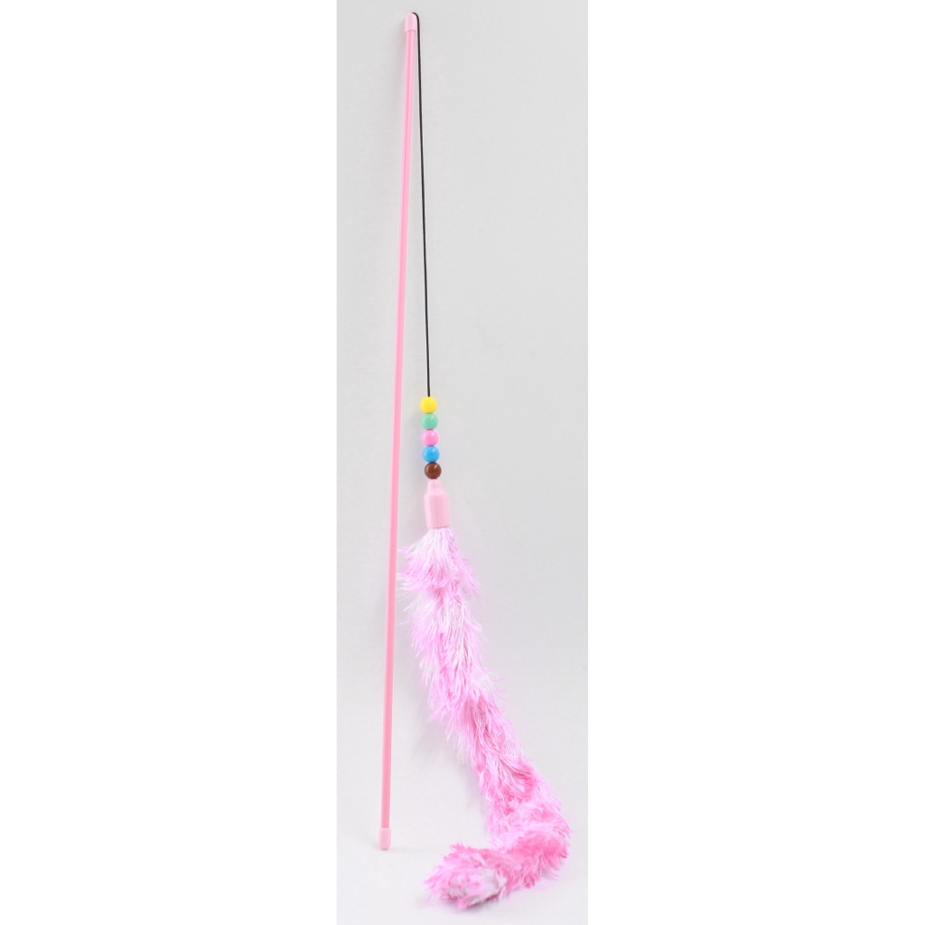 Cat Play Rod With Palmworm Feather 55cm | Shopee Malaysia