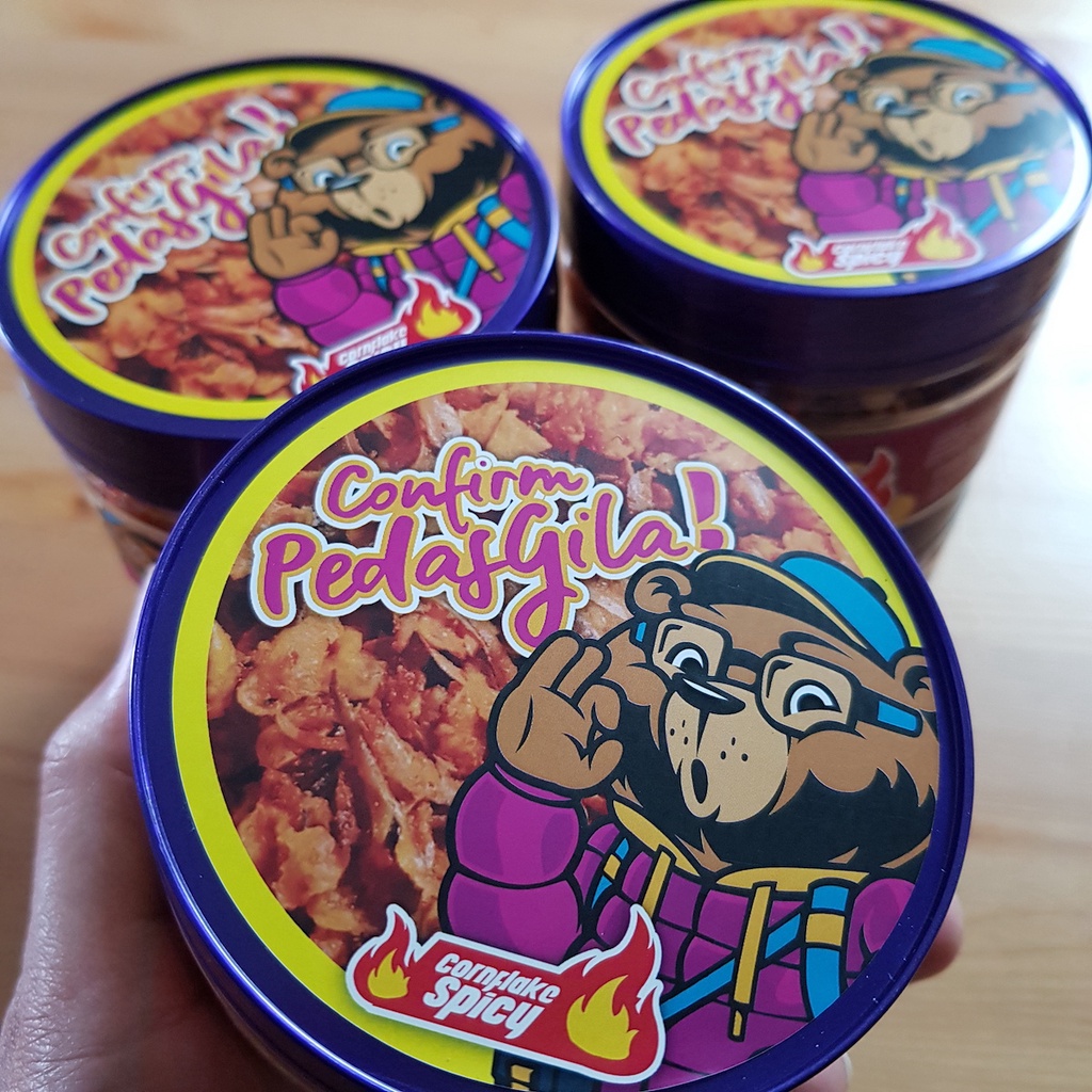 (READY STOCK) Cornflake Spicy by Padu Beb! Confirm Pedas Gile! | Shopee ...