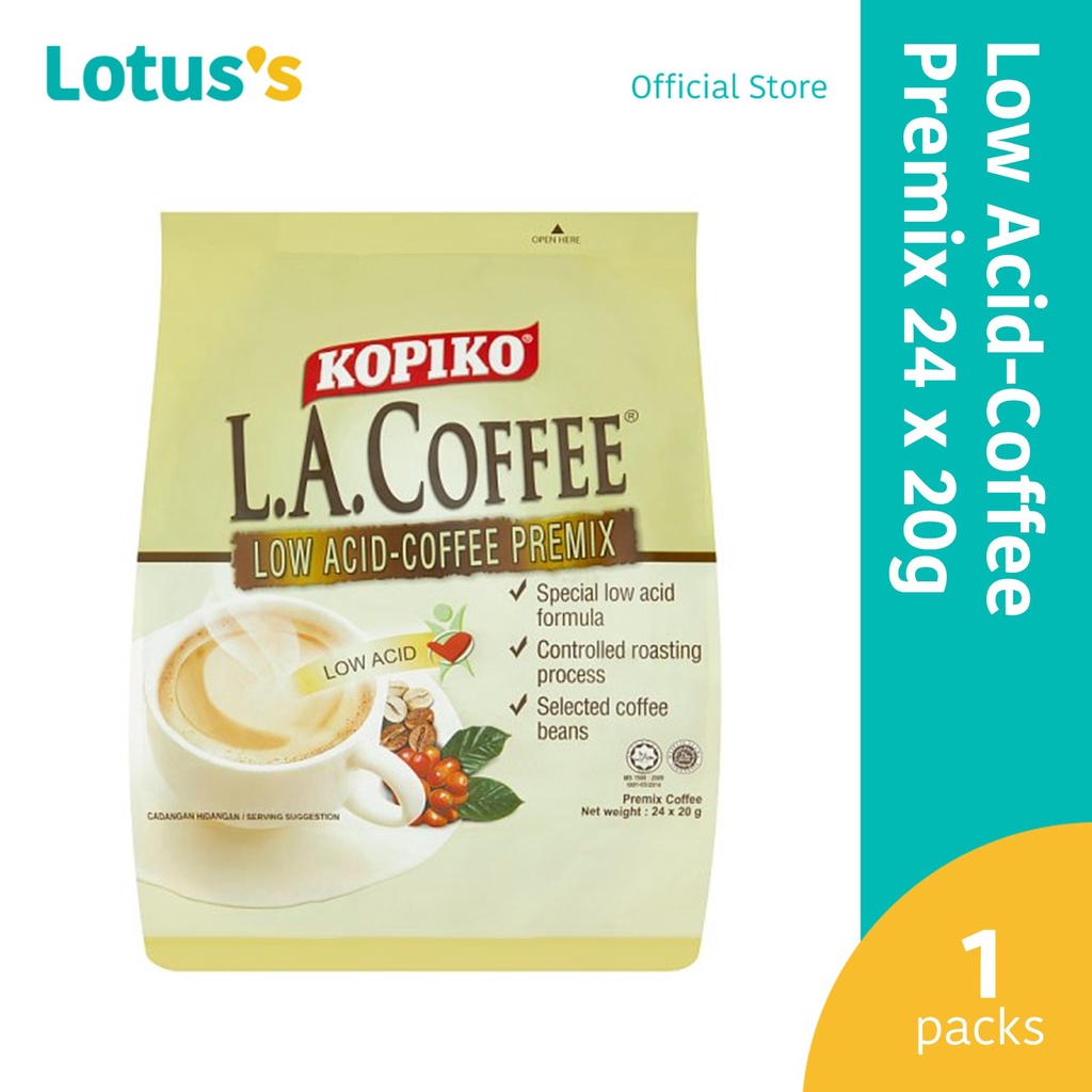 Kopiko L.A. Coffee Low Acid-Coffee Premix 24 x 20g | Shopee Malaysia