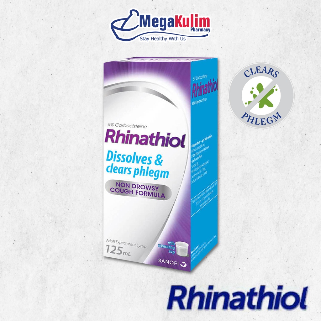 Rhinathiol Cough Relief Adult Syrup 125mL | Shopee Malaysia