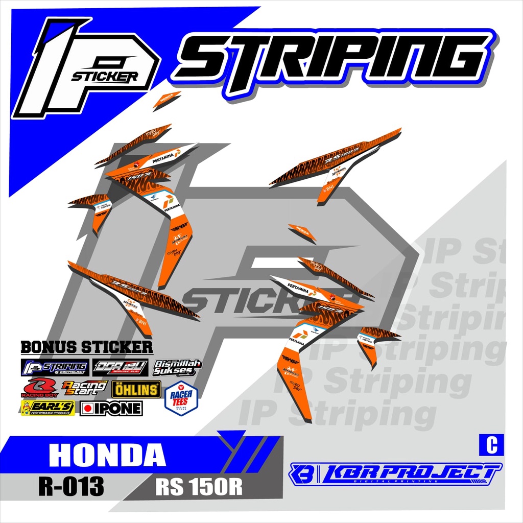 Striping RS 150 R/GTR 150 - Sticker Striping Variation List HONDA RS ...