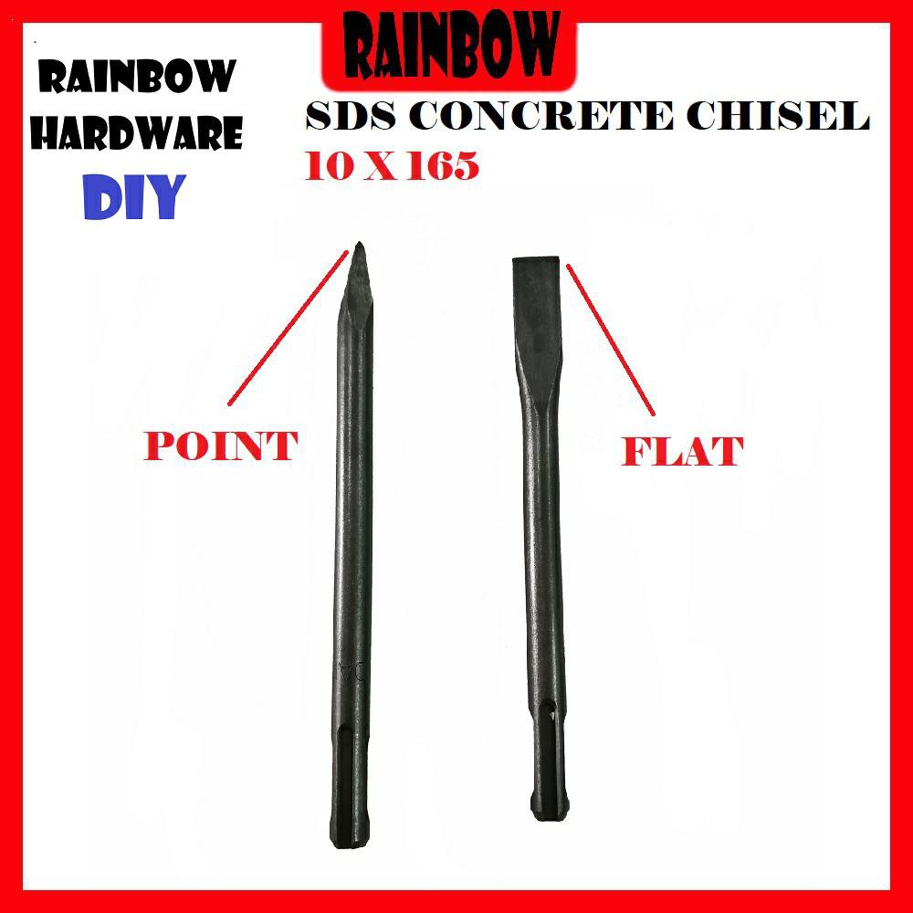 Daizen Heavy Duty SDS-Plus Pencil Pointed Chisel & Flat Chisel (10 X ...