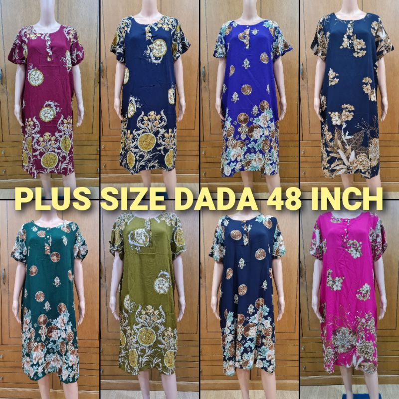 💥1101#𝗕𝗮𝘁𝗶𝗸 𝗗𝗿𝗲𝘀𝘀 𝗕𝗲𝗿𝗸𝘂𝗮𝗹𝗶𝘁𝗶💥Baju Tidur Batik Indonesia Muslimah Plus ...