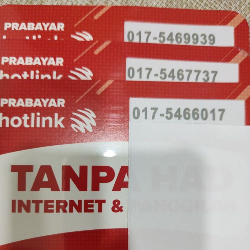 hotlink new prepaid sim pack vip number/nice number | Shopee Malaysia