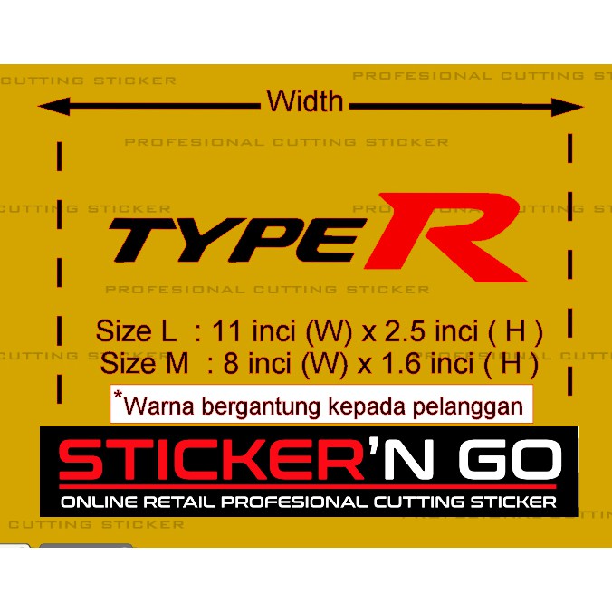 CUSTOM STICKER TYRE R DESIGN | Shopee Malaysia