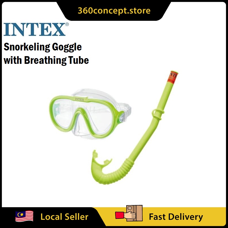 INTEX 55642 Original Complete Set Snorkeling Mask Intex Goggle Intex ...