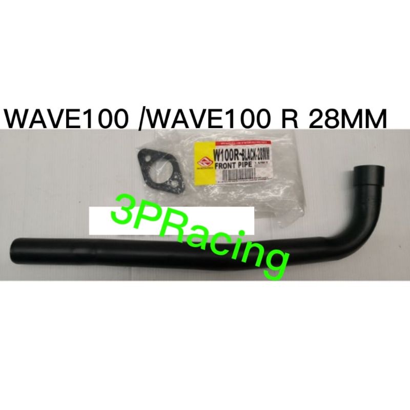 WAVE 100 /WAVE100 R FRONT PIPE RACING MANIFOLD RACING 28MM | Shopee ...