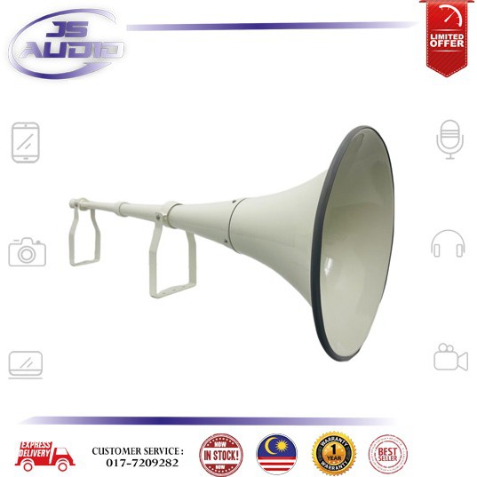 1.6M LONG THROW HORN SPEAKER WITH 2 UNITS HORN DRIVER UNIT READY STOCK ...