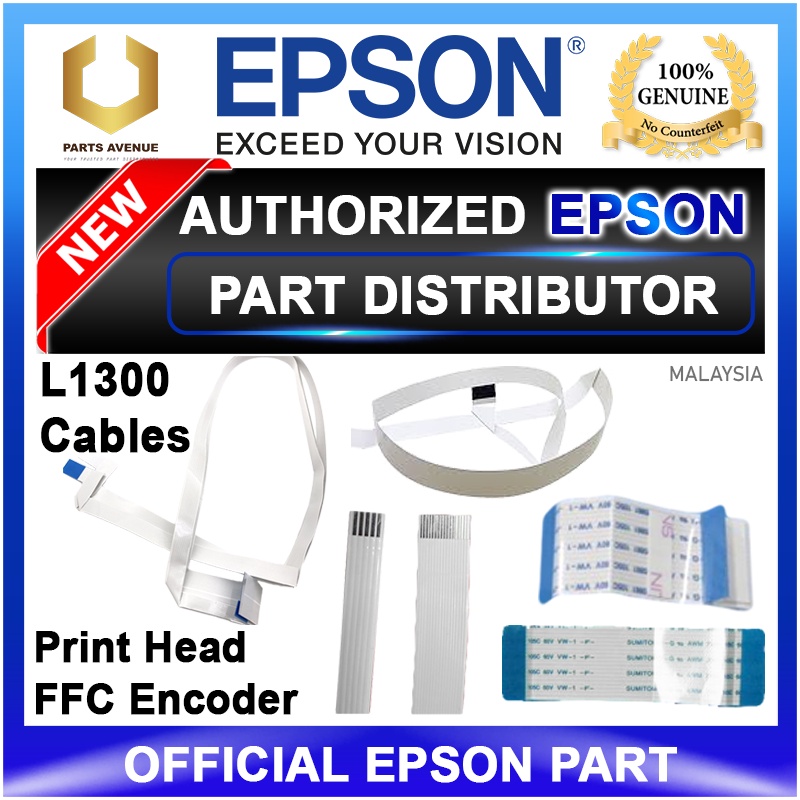 OFFICIAL EPSON L1300 PrintHead Cable L1300 FFC ENCODER CABLE For EPSON ...