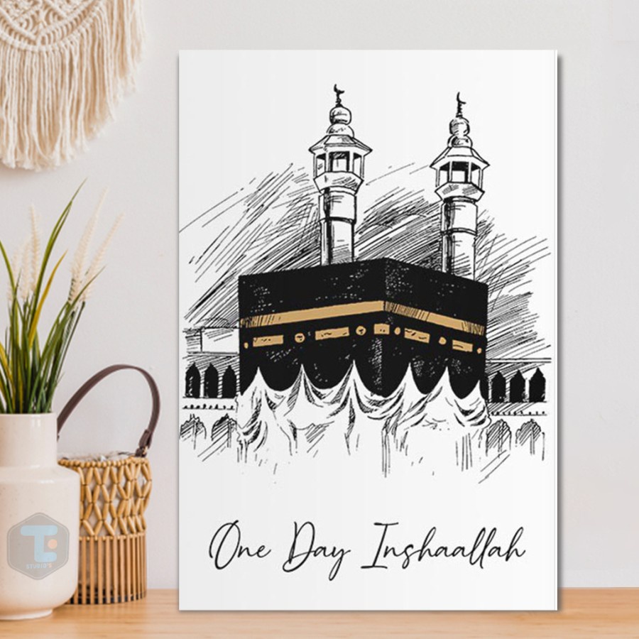 Kaaba Mecca Wooden Poster Wall Decoration Wall Decor Kaaba Makkah One ...