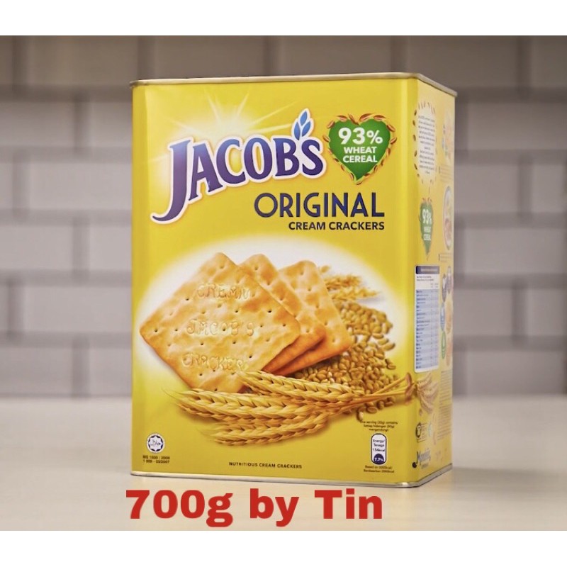 Jacob’s Cream Crackers Original Flavor Tin 700g | Shopee Malaysia