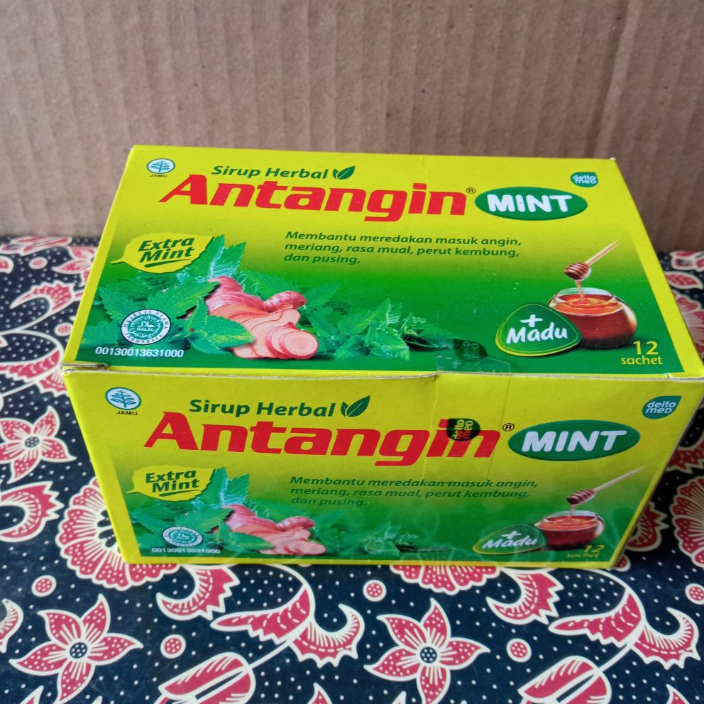 Antangin JRG Honey 15ml/ Antangin mint box Contains 12 Sachets | Shopee ...