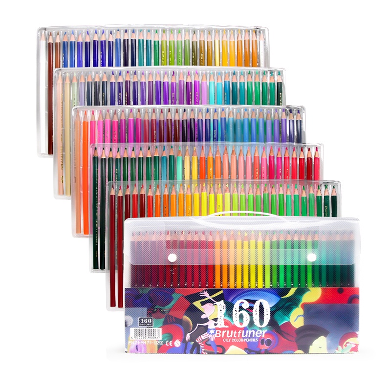Brutfuner 48/72/120/160/180 colours water color pencil Professional Oil ...
