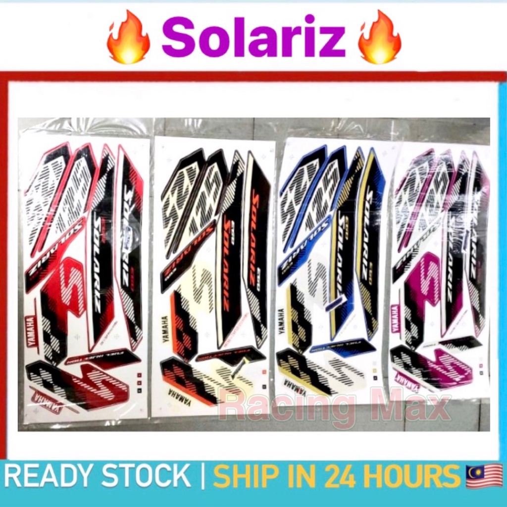 Sticker body cover set stiker stripe (1) yamaha egosolariz ego solariz ...