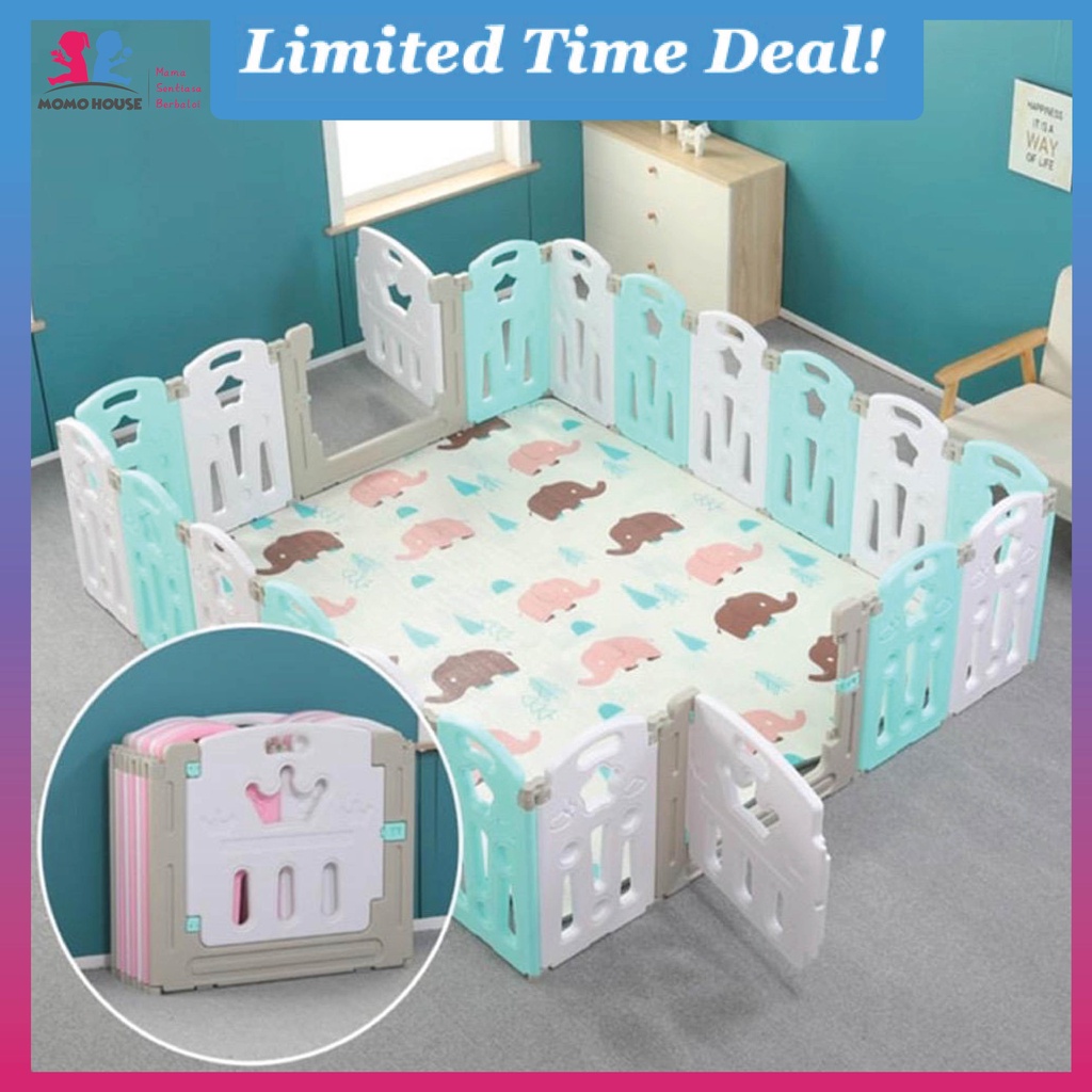 MOMO HOUSE Pagar Mainan Kanak-kanak Pagar keselamatan kanak-kanak ...