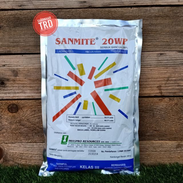 Paket 500g SANMITE 20WP Imaspro Racun Serbuk Bancuh WP Wettable Powder ...