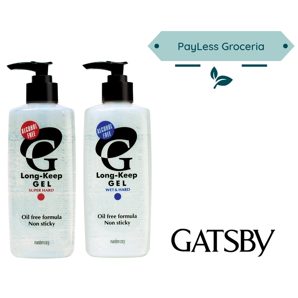 Gatsby Mandom Long-Keep Gel Super Hard / Wet Hard 350g | Shopee Malaysia