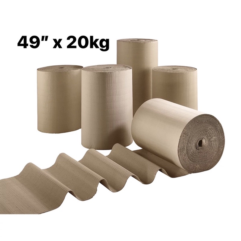 Single layer Corrugated Paper Roll 49” x 20kg roll 纸皮卷 | Shopee Malaysia