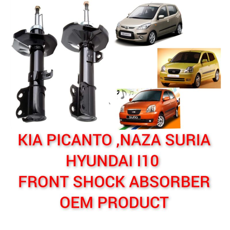 🤩(1PAIR 2PCS) KIA PICANTO , HYUNDAI I10 , NAZA SURIA FRONT & REAR SHOCK ...