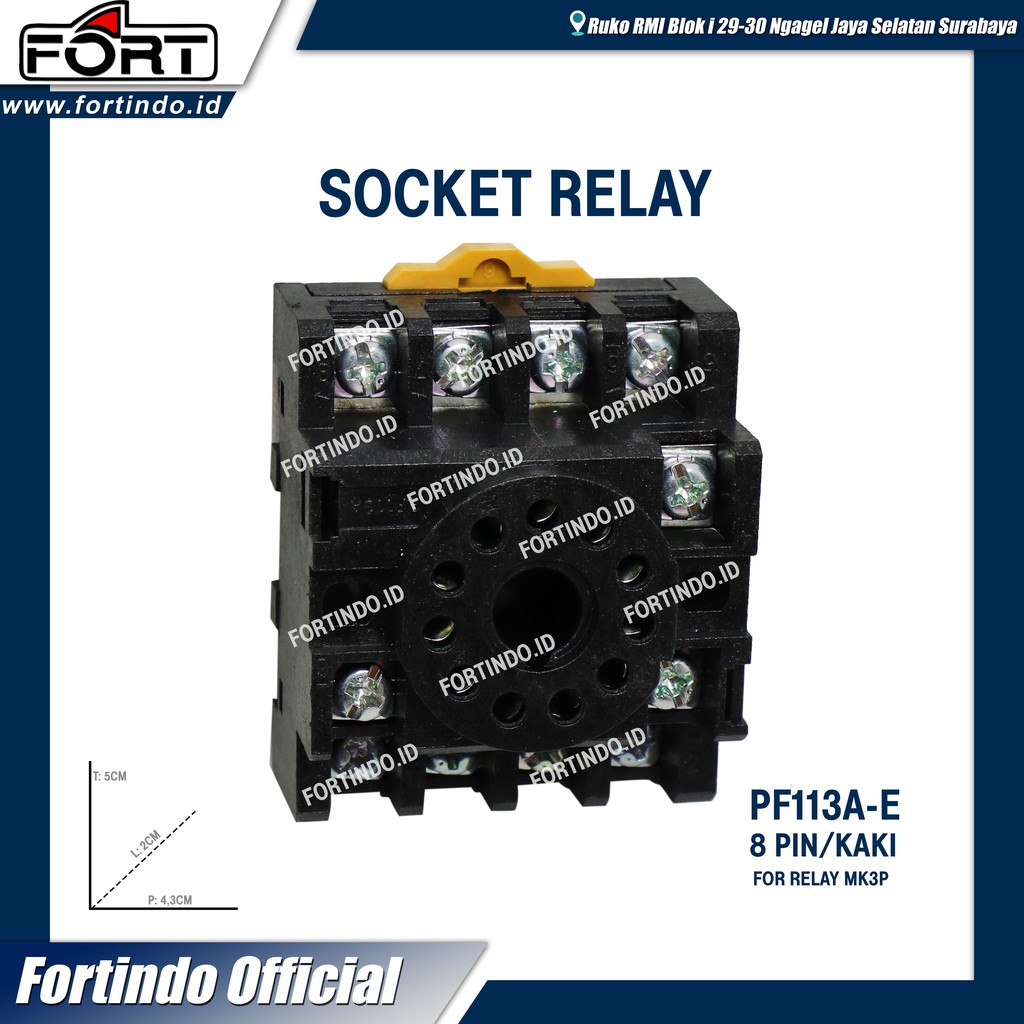 Socket Relay PF113A-E 11 Pin Socket Leg Mount for MK3P Brand FORT Not ...
