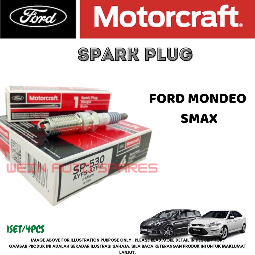 GENUINE FORD MOTORCRAFT IRIDIUM SPARK PLUG SP530 (1SET/4PCS ) For FORD ...