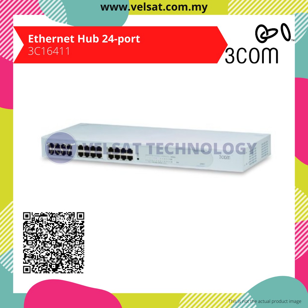 Ethernet Hub 24-Port 3C16411 [Refurbished] | Shopee Malaysia