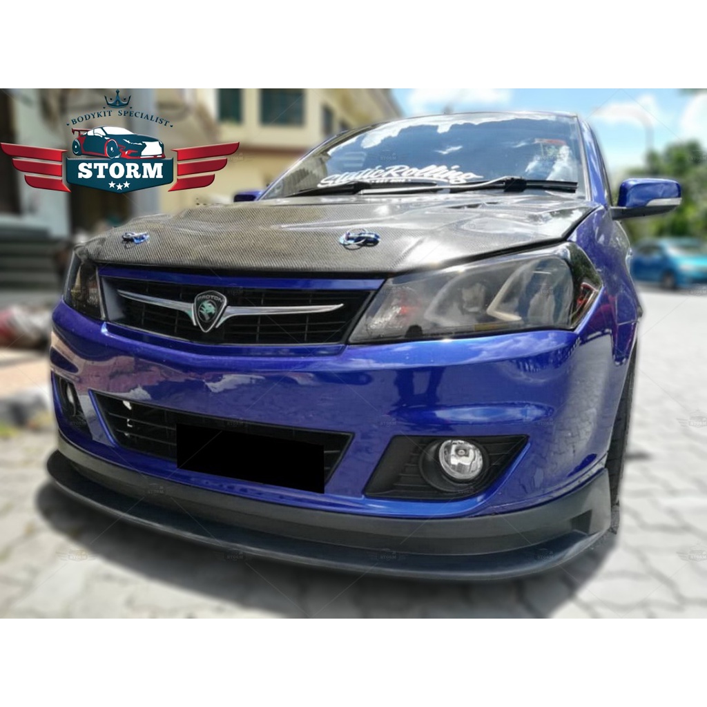 PROTON SAGA FLX ( R3 ) FRONT SKIRT WITH 2K COLOR PAINT - PU | Shopee ...